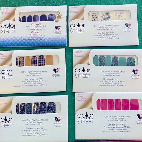 Color Street | Other | Colorstreet Nail Polish Strips Lot Of 6 | Poshmark